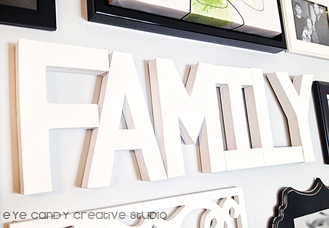 Eye Candy Creative Studio: DIY :: Paper Mache Letter WORD ART