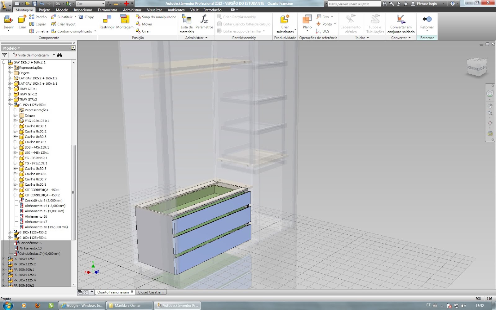 RODRIGO - CAD: Mesa desenha no Inventor e renderizada no 3DS Max