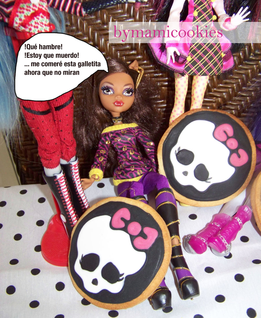 bymamicookies, DELICIOSAS GALLETAS DECORADAS: Galletas Monster High