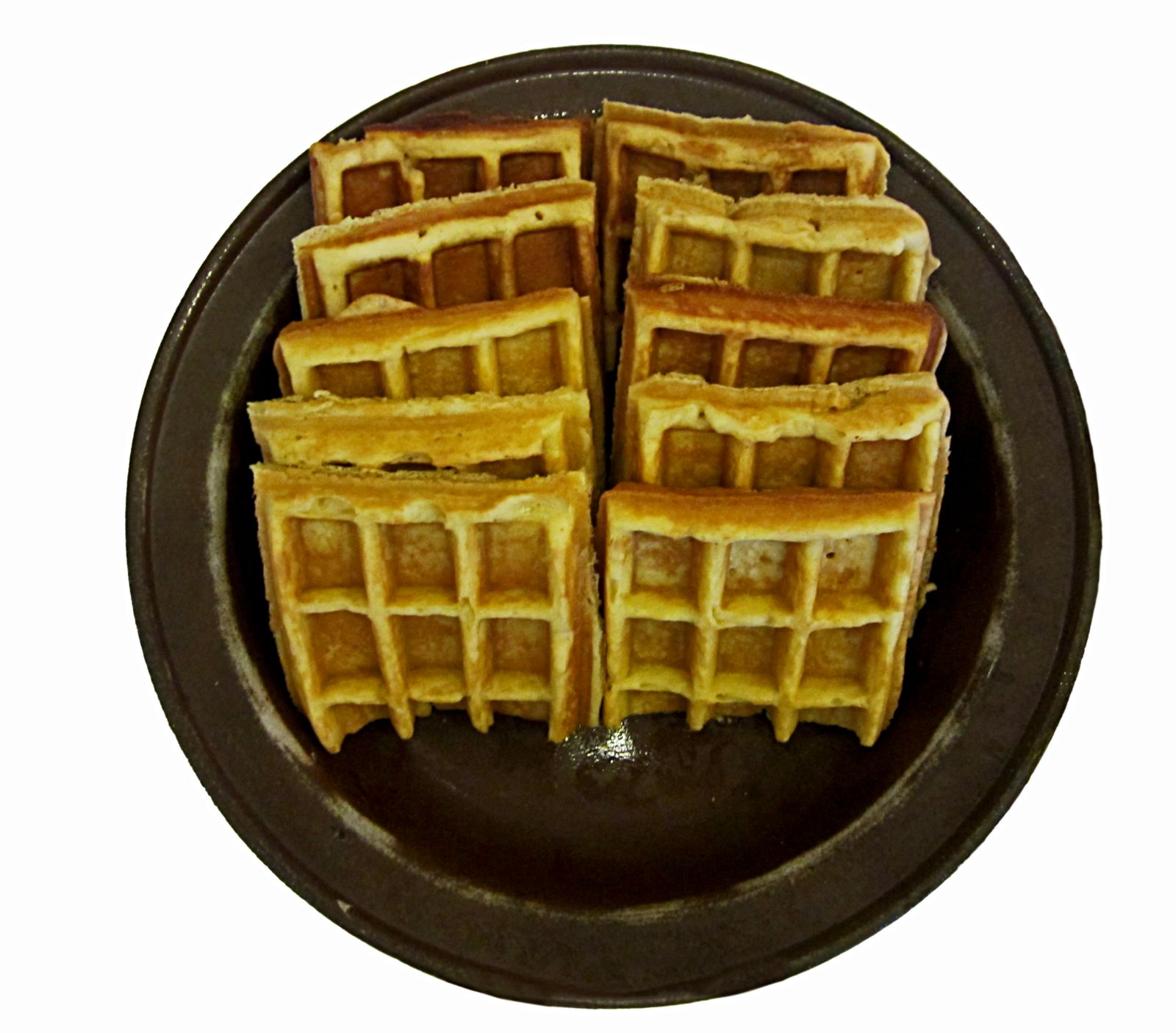 Stock Pictures: Plate of golden brown Waffles