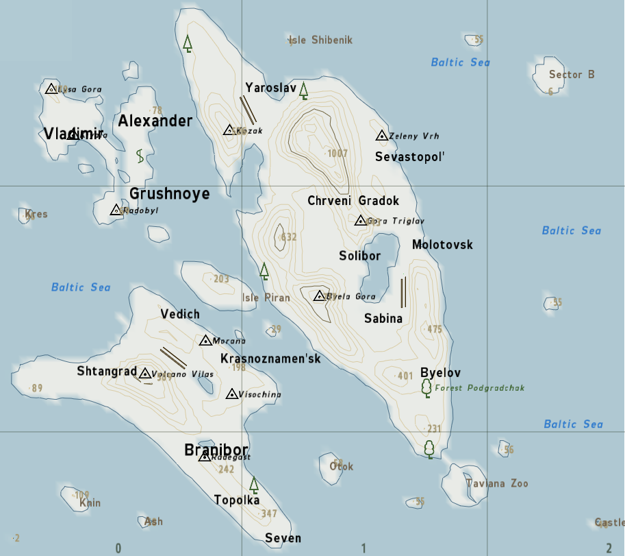 DayZ Origins Brasil: Mapa de Taviana depois da Atualização 1.7.7.