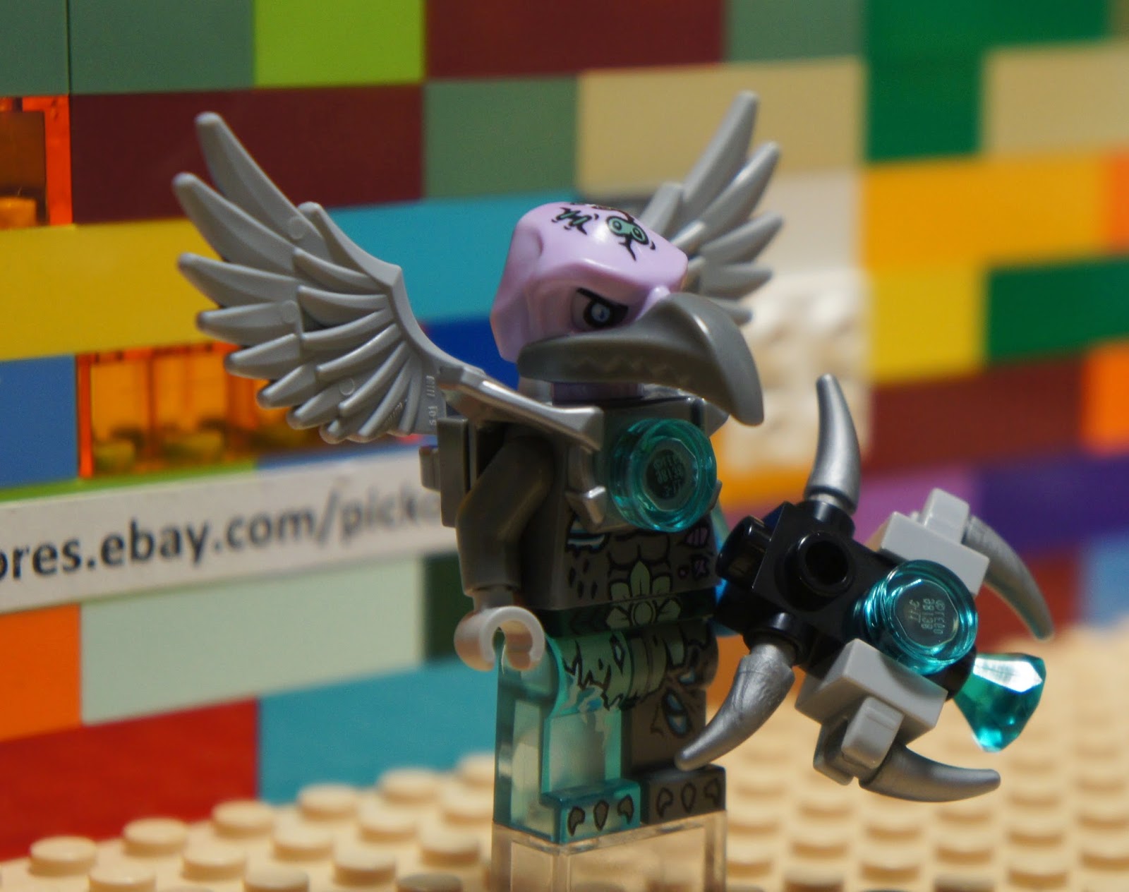 LEGO LOC112 VERNON Minifigure Vulture Tribe Legends of Chima + Mask ...