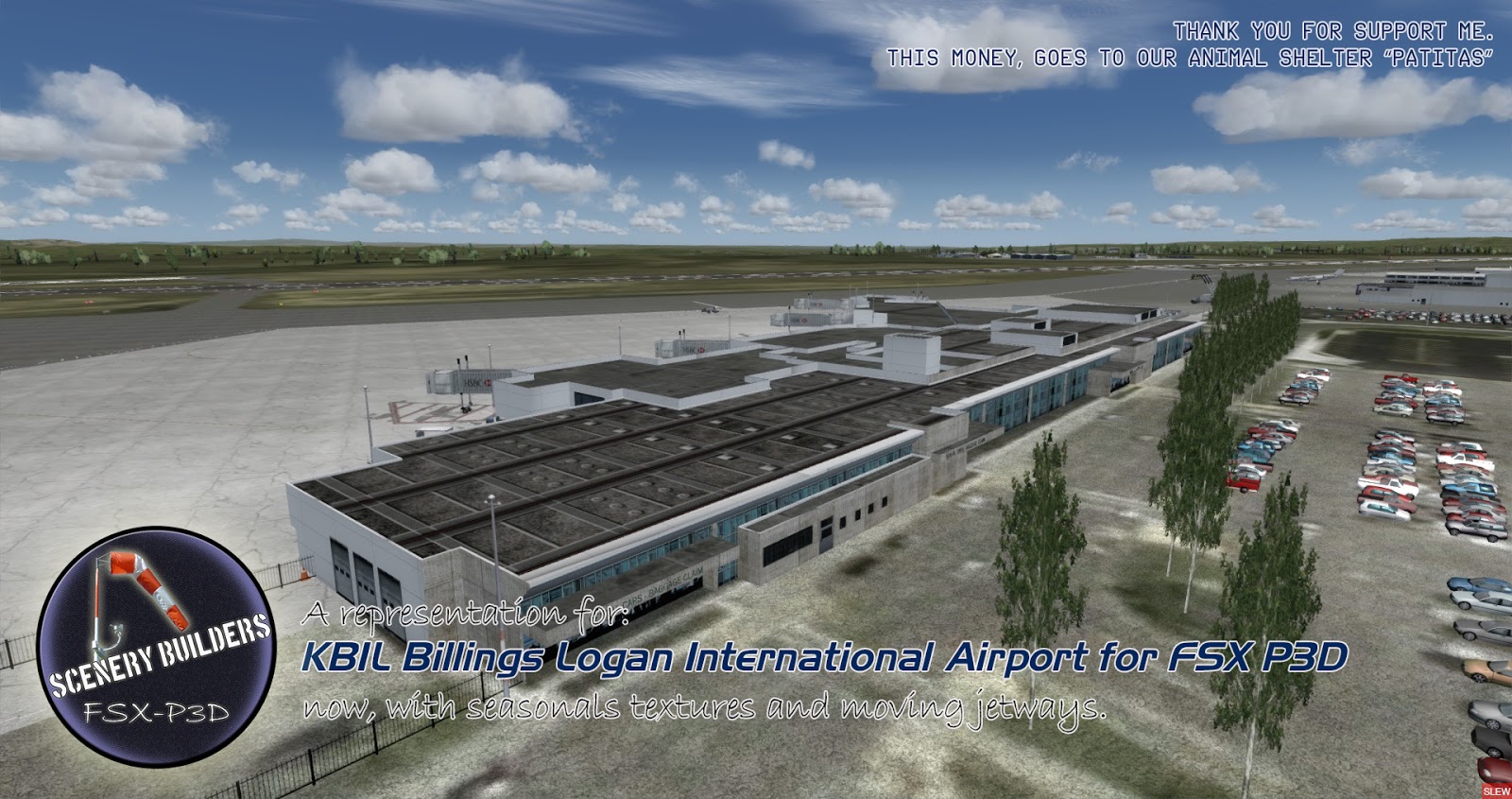 FSX, P3D, MSFS scenerybuilders.: KBIL Billings Logan International ...
