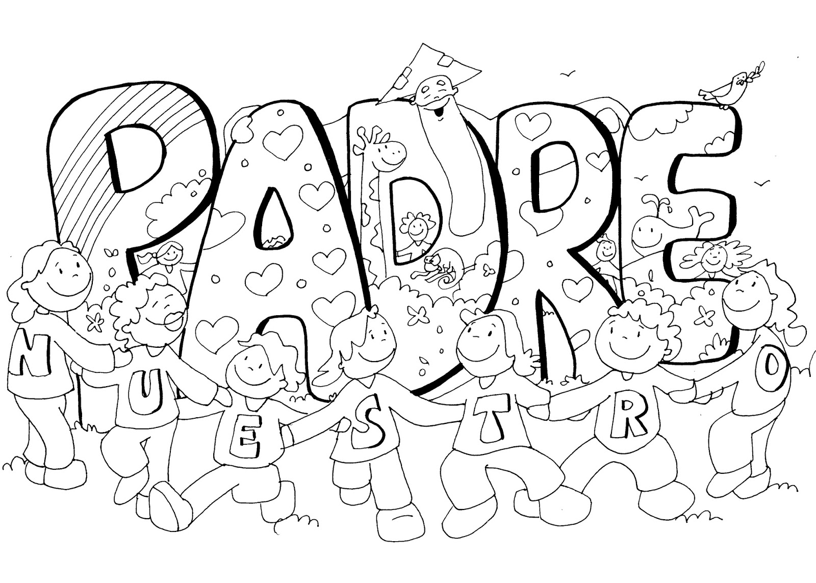 Imagenes De Dios Padre Para Colorear