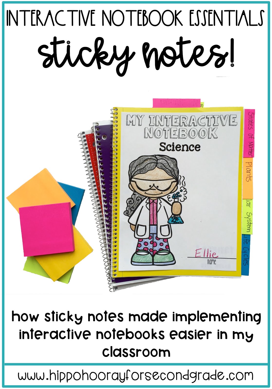 Interactive Notebook Essentials: Sticky Notes! - Hippo Hooray for ...