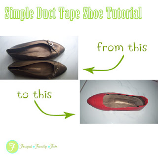 Simple Duct Tape Shoe Tutorial | Frugal Family Fair