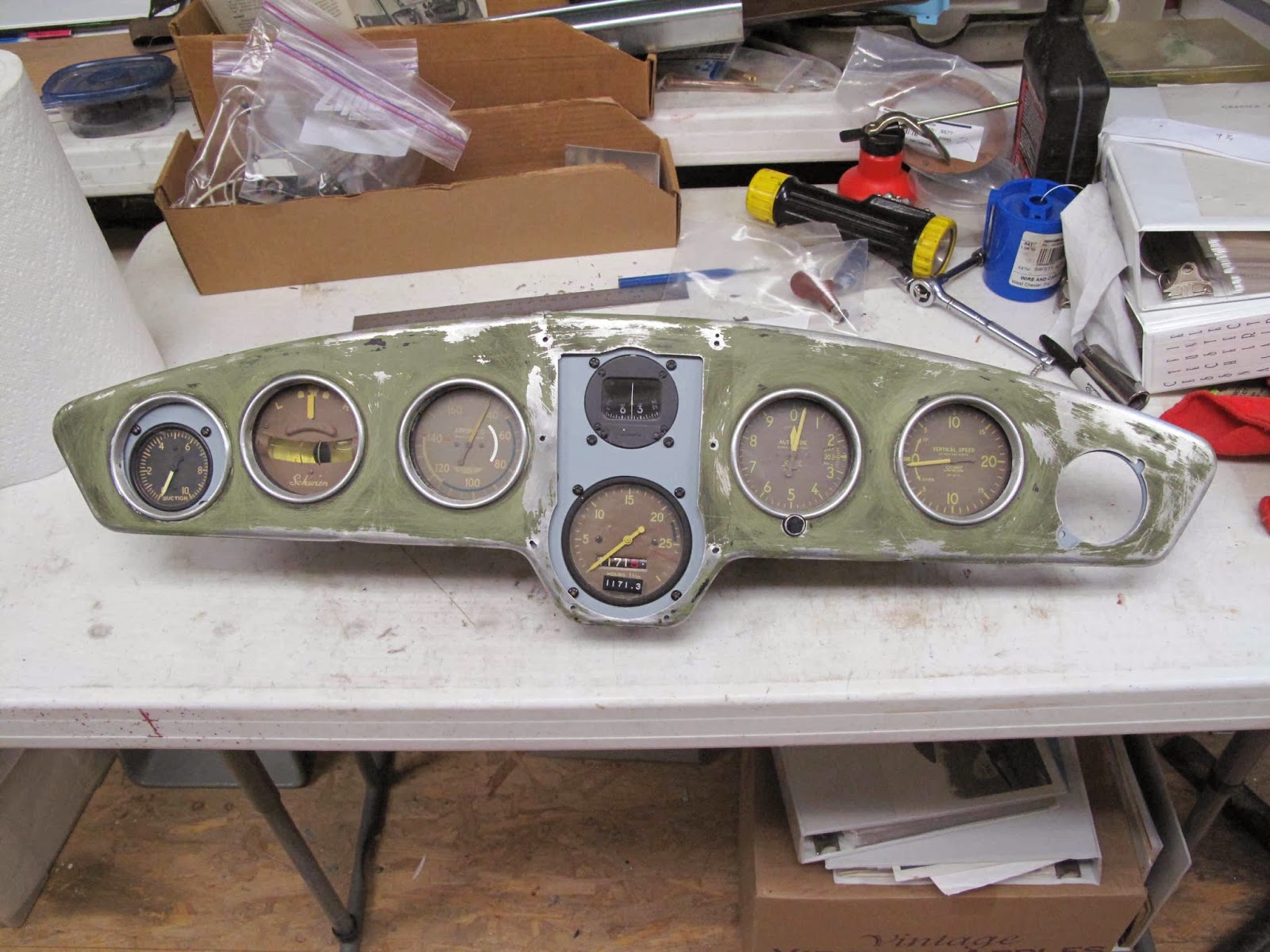 Cessna 140 Rebirth: Instrument Panel Cover P/N 0412489-3