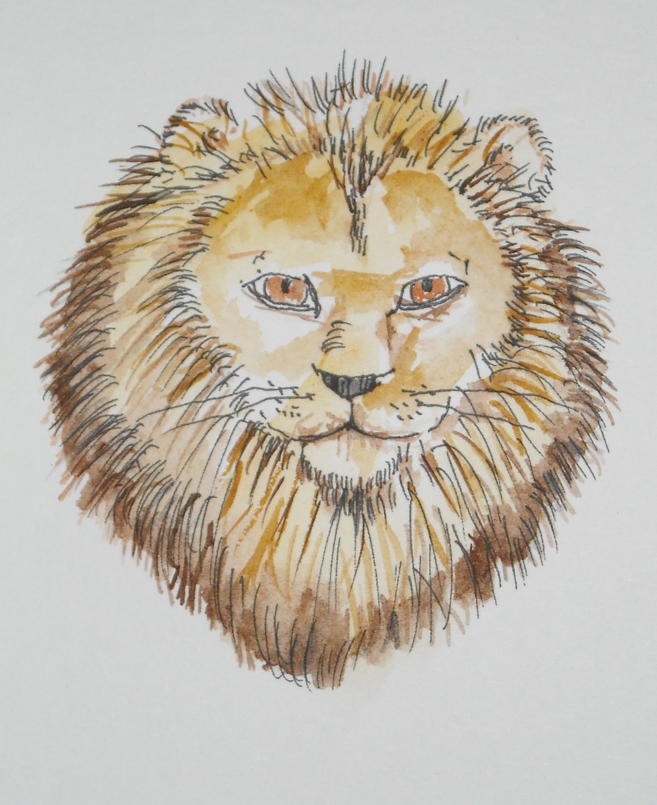 How to Draw Worksheets for The Young Artist: How To Draw A Lion's Face ...