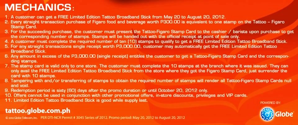 Manila Shopper: Figaro Globe Tattoo Stick Promo