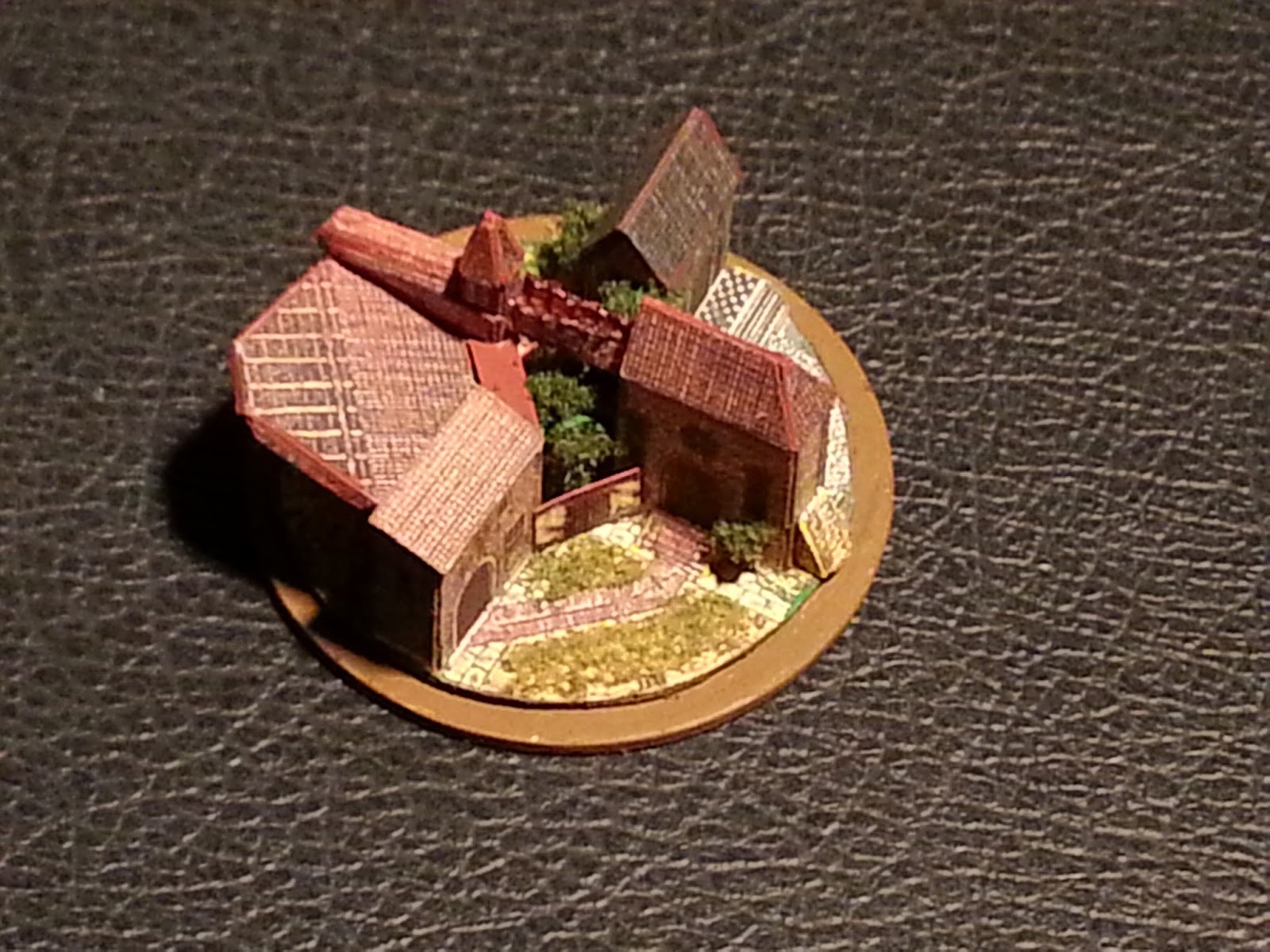 A Miniatures Hobby Room: 1/1200 Card Buildings