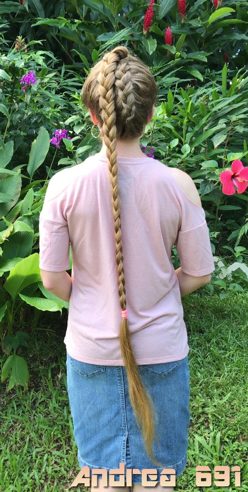 Braids & Hairstyles for Super Long Hair: Upside down and inside out