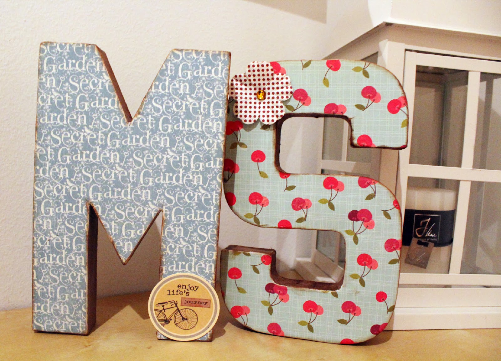 Miss Cereza: DIY: letras personalizadas para regalar