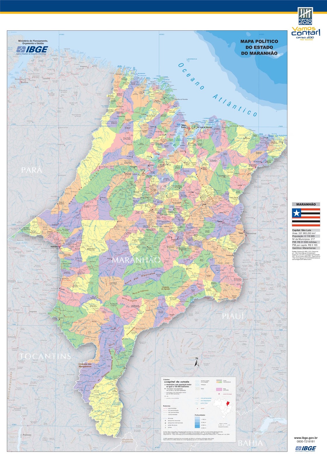 Mapa Completo Do Maranhão - FDPLEARN