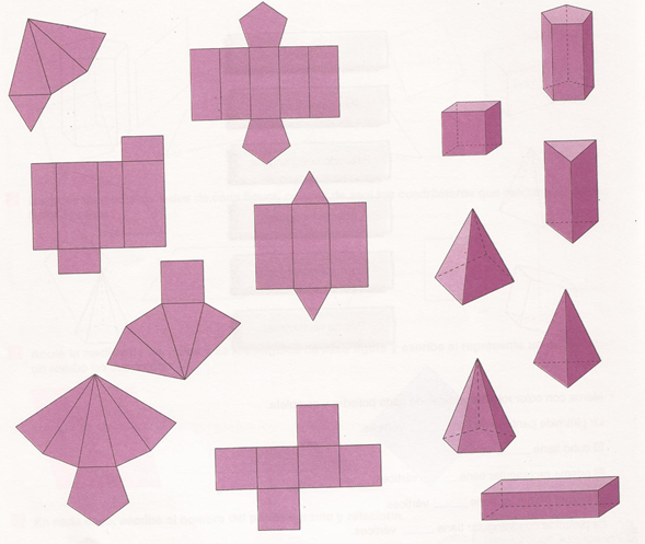 Desarrollos planos de cuerpos geometricos - Imagui