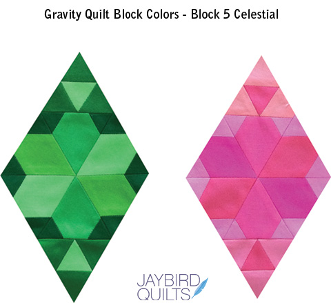 Jaybird Quilts: Gravity Quilt Block Colors - Block 5 Celestial