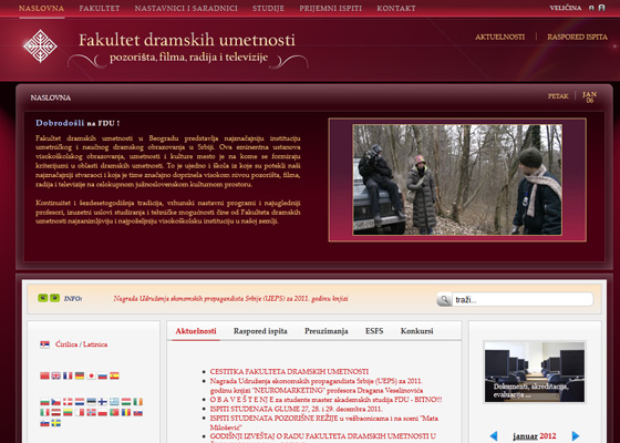 Srpski sajtovi koji koriste Joomla! CMS - Kreiranje Internet sajtova