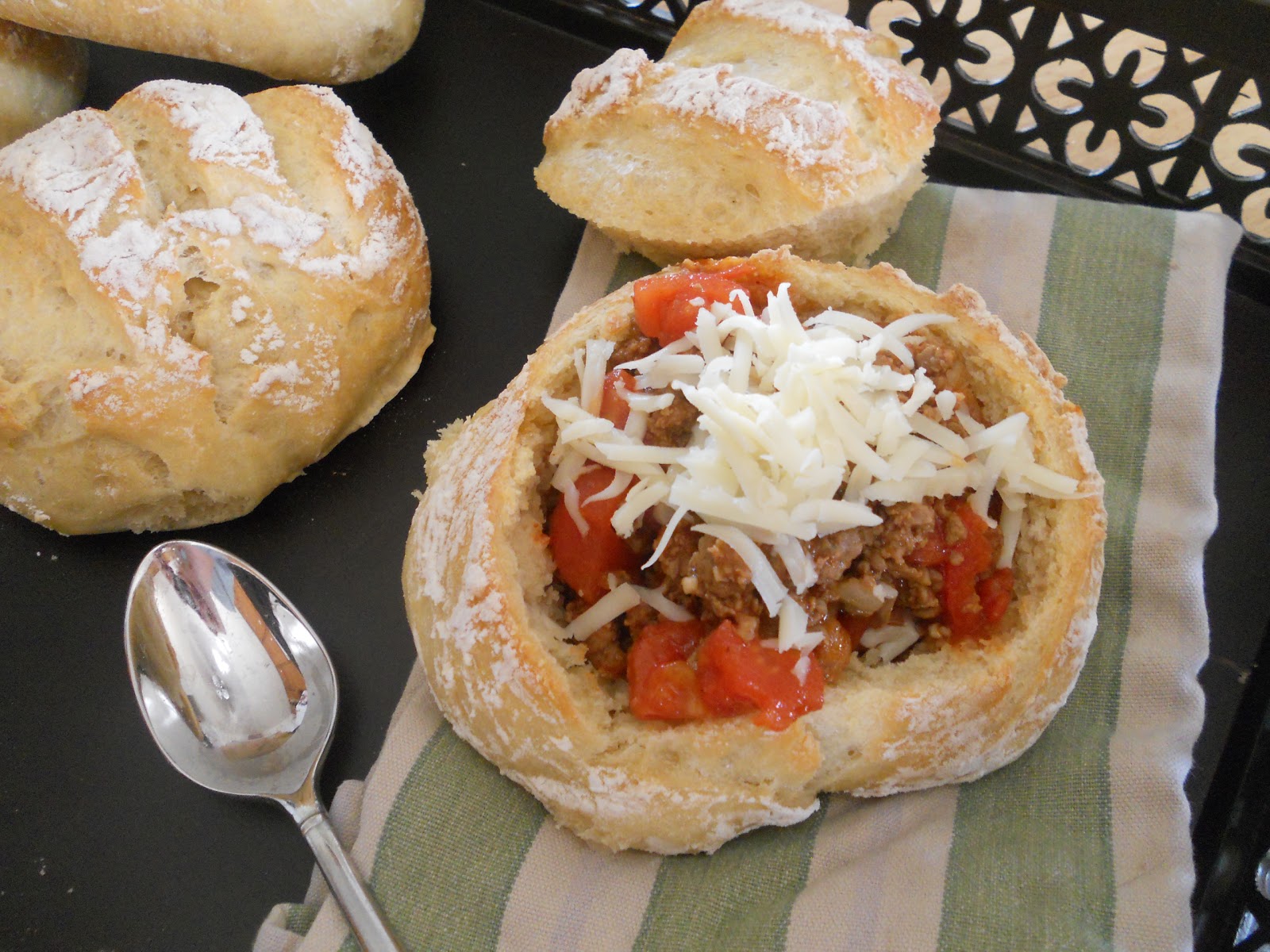 Chunky Beer Chili in Homemade Bread Bowls | Ally's Sweet & Savory Eats