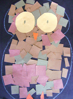 MCS ARTROOM: Kindergarten Collage Owls