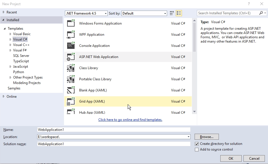 Learn new technology and concepts: How to create a Dotnet project