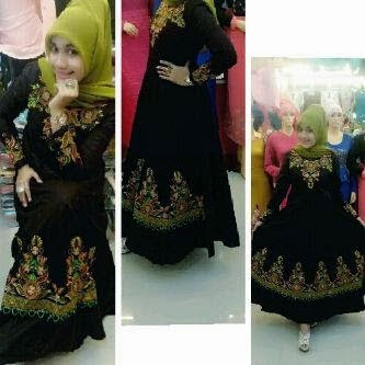 Model baju gamis elegan terbaru ornamen gaya turki khas aceh | Baju ...