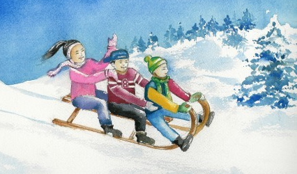 Poezii de iarna pentru copii - Bradul, Ghicitoare, Visul meu