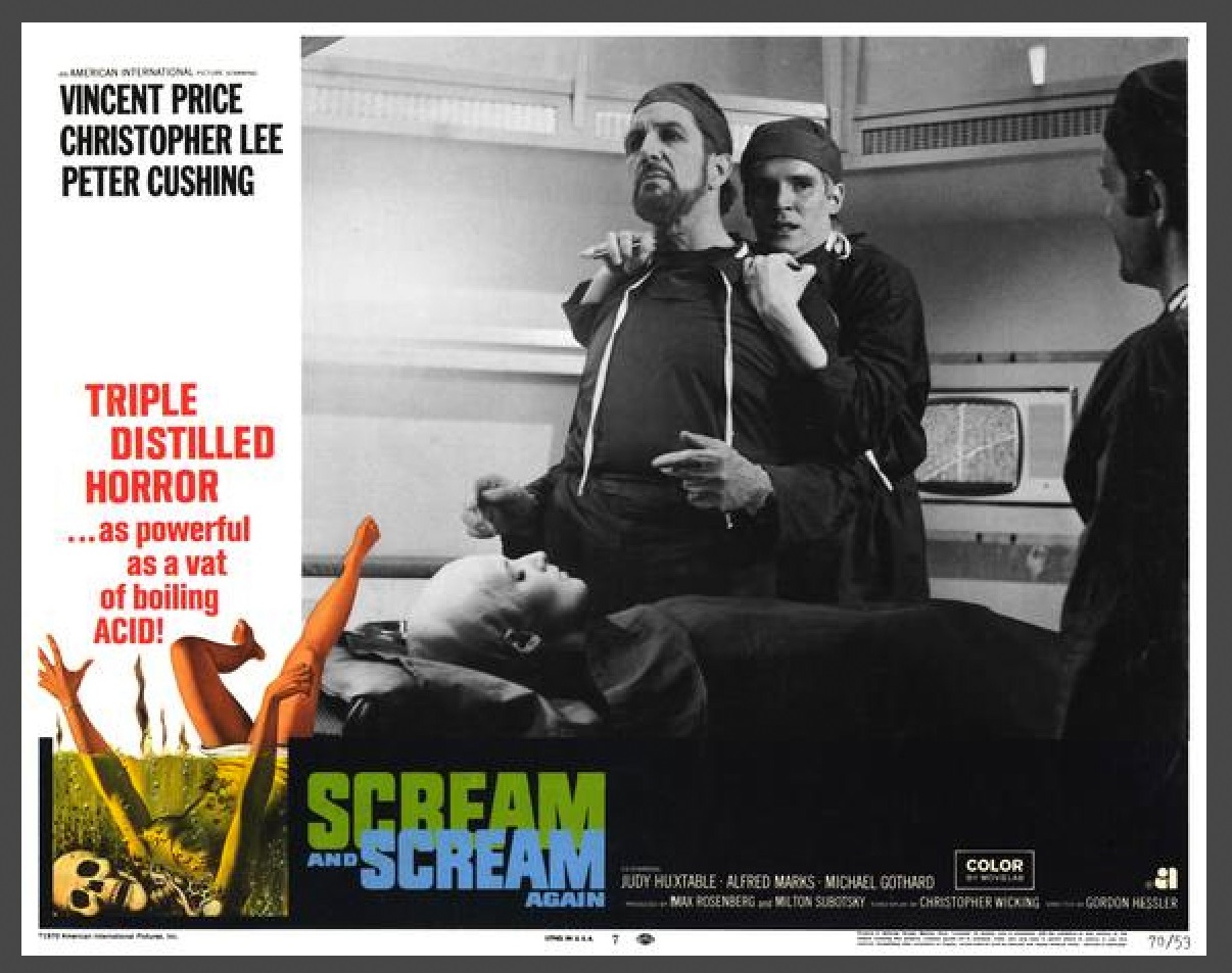 The Black Box Club: PRICE LEE AND CUSHING: THE GANGS ALL HERE! SCREAM ...