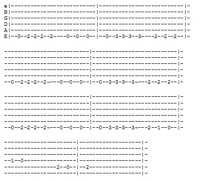 Tab guitare: tablature facile pour guitaristes: Tablature facile ...