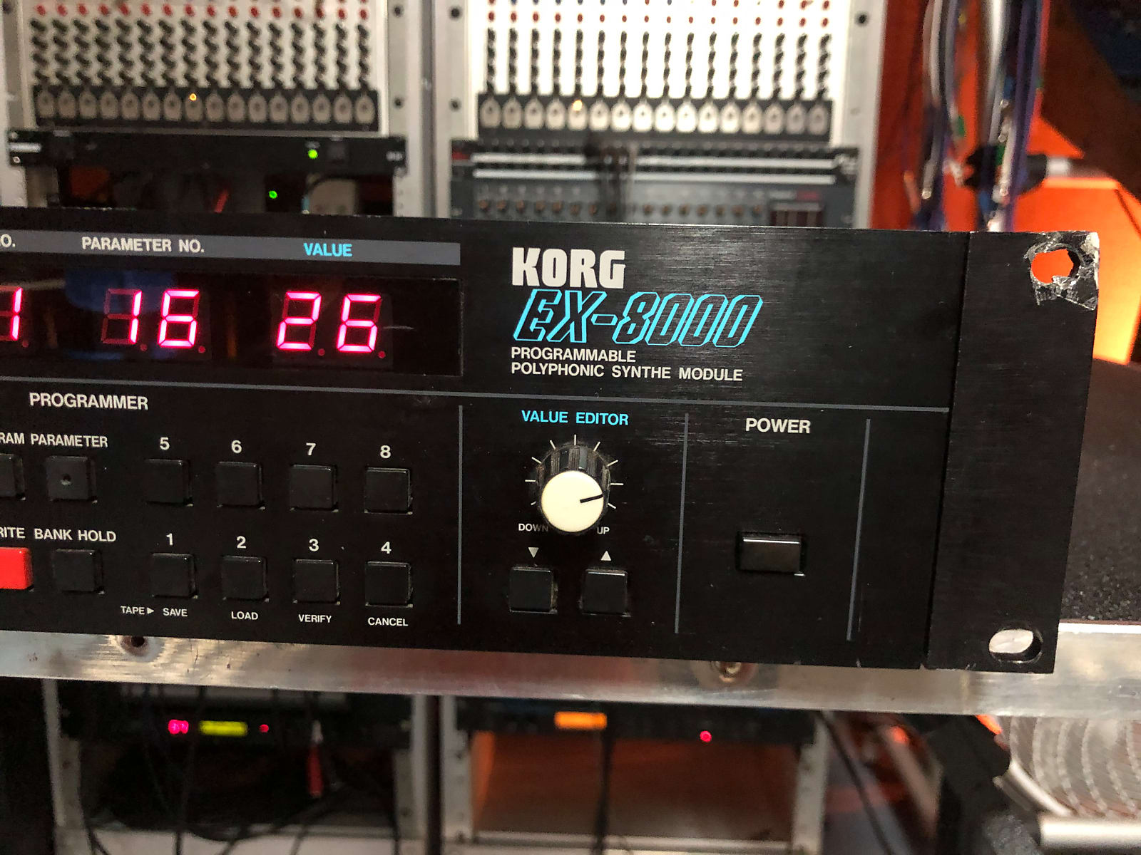 MATRIXSYNTH: Korg EX-8000 Digital / Analog Hybrid Synth SN 004029