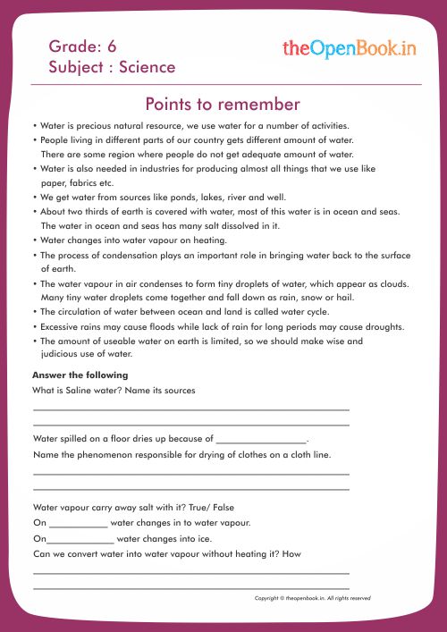 TheOpenBook: free printable school worksheets