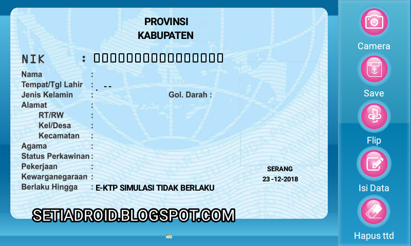 Cara Membuat KTP Palsu Dengan Mudah Lewat Android - Setiadroid