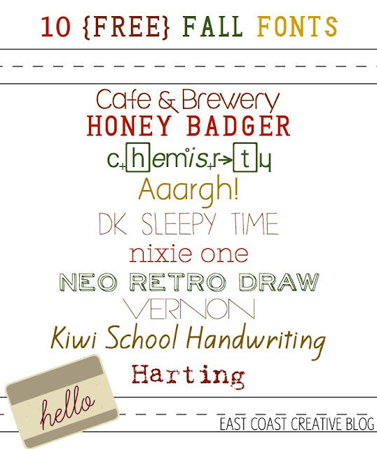 10 Free Fonts for Fall | East Coast Creative