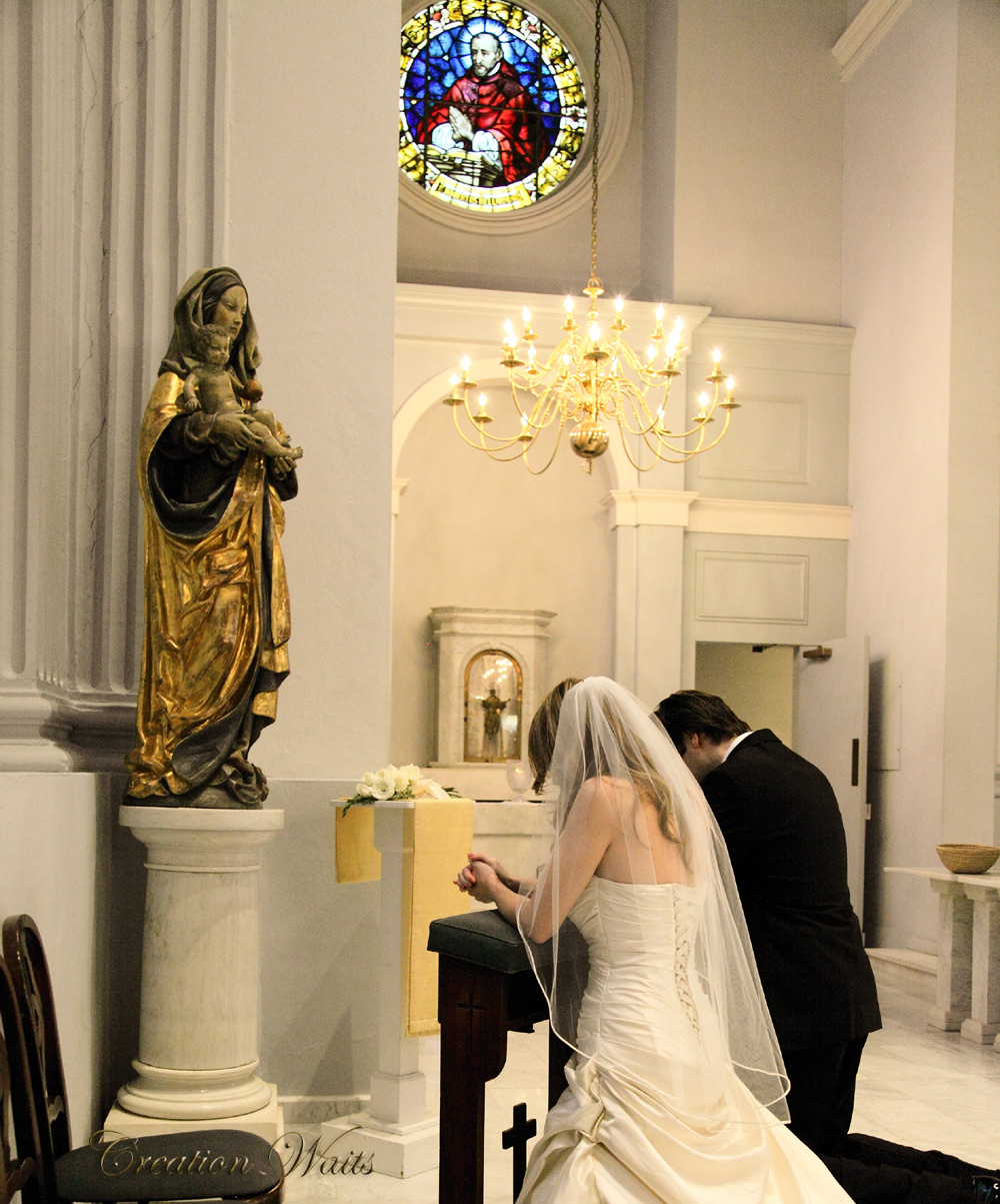 Creation Waits Photography: Holy Trinity Ceremony - Catholic Wedding in DC