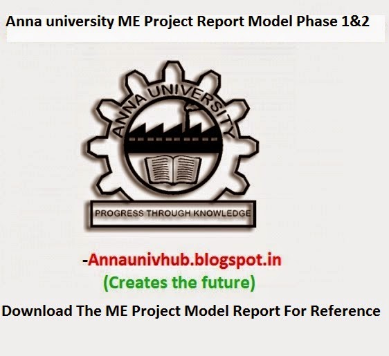 CP7311 Project Work Phase I And Phase II Model Report | ANNA UNIVERSITY HUB