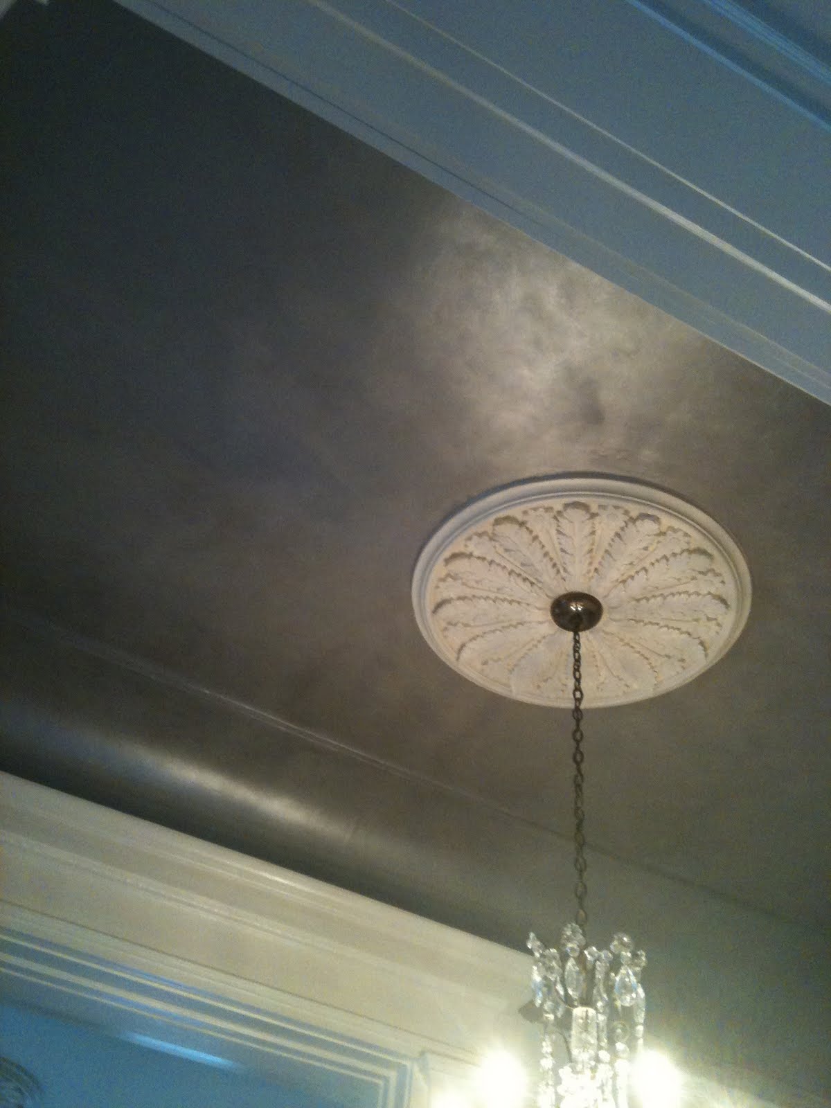 inspired. paint. repeat.: In progress: Silver ceiling