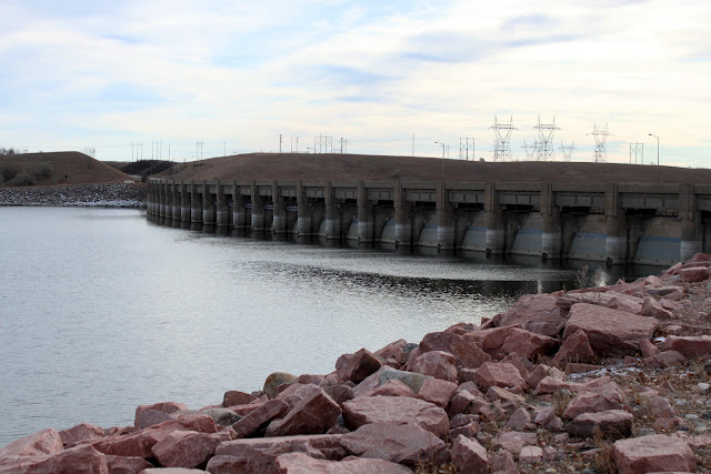Still Life With Birder: Garrison Dam, North Dakota