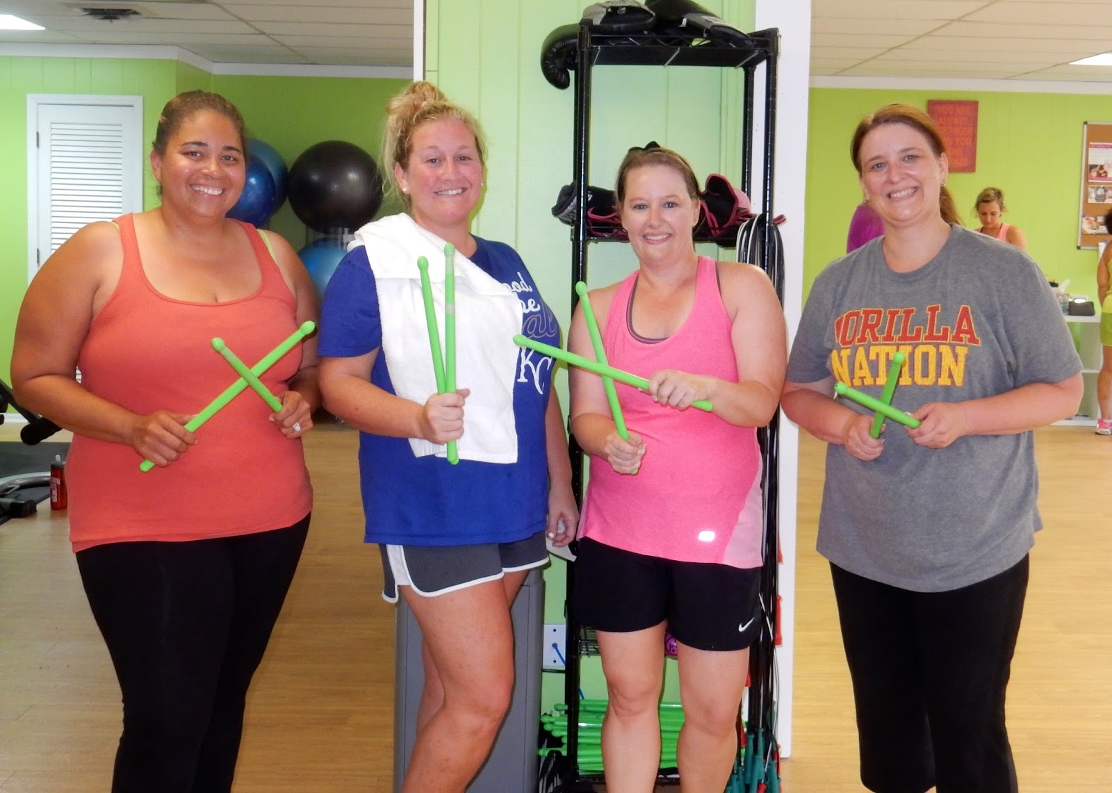 The Arnott Family Blog: POUND...Aerobics Class Using Drumsticks
