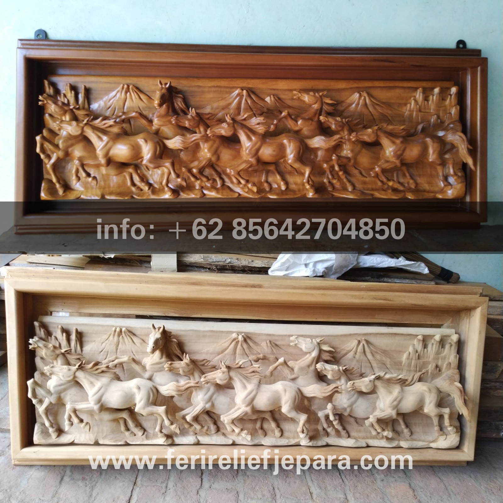 Ukiran Kuda Lari Jepara - UKIR RELIEF 3 DIMENSI JEPARA