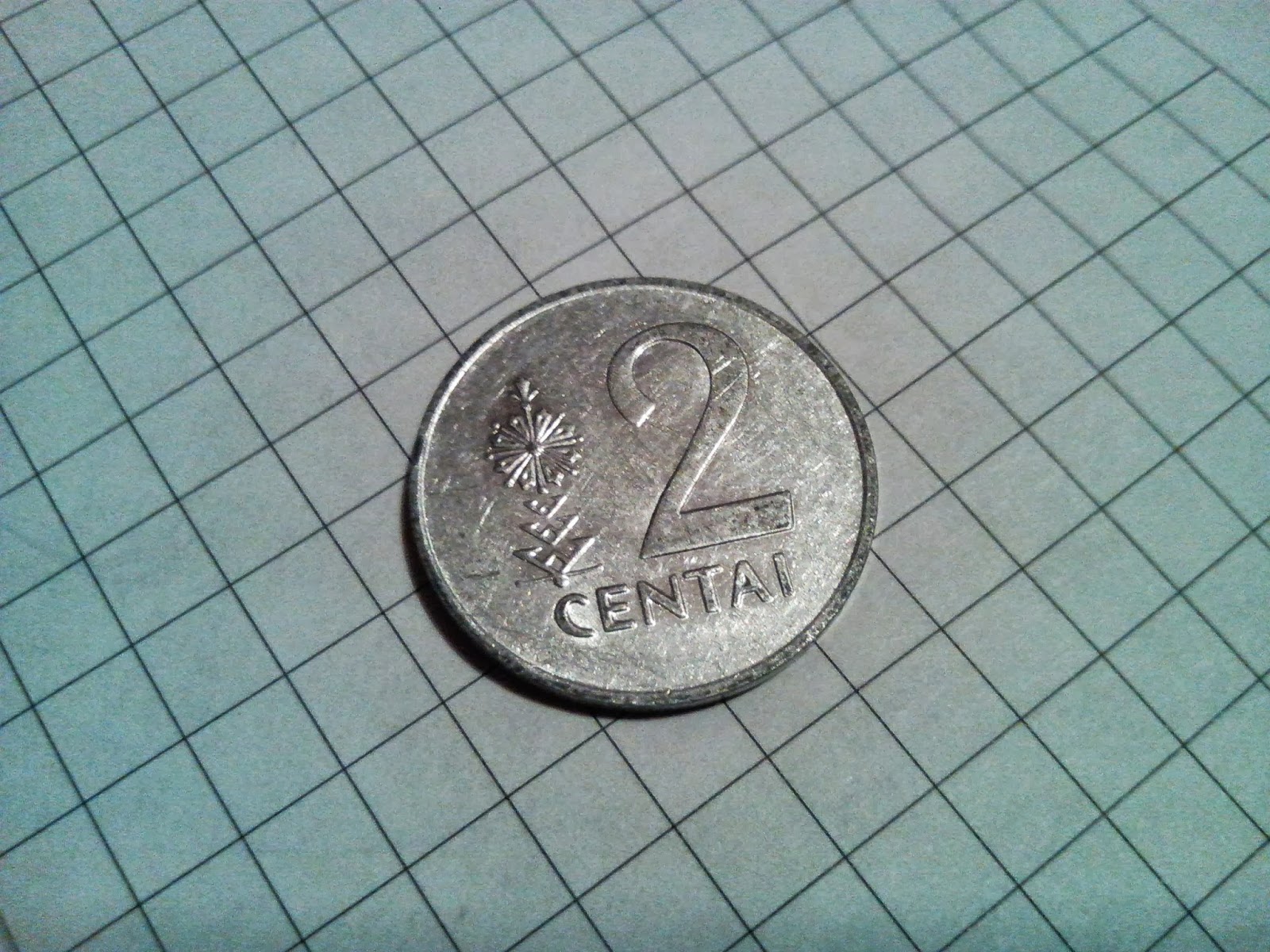 Монети и банкноти: 2 centai Lithuania 1991