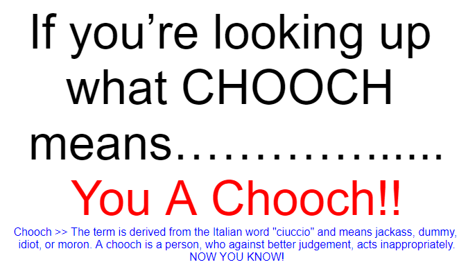 Chooch!