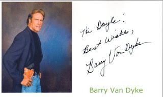Kiwiautogal's Autographs: Barry Van Dyke