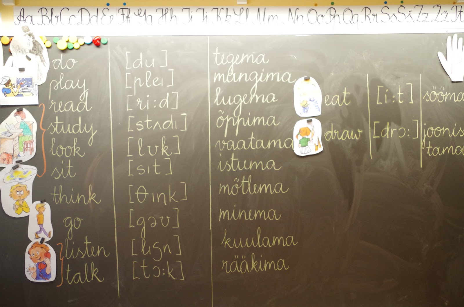 WE LOVE ENGLISH: Year 3: "Verbs" (tegusõnad)