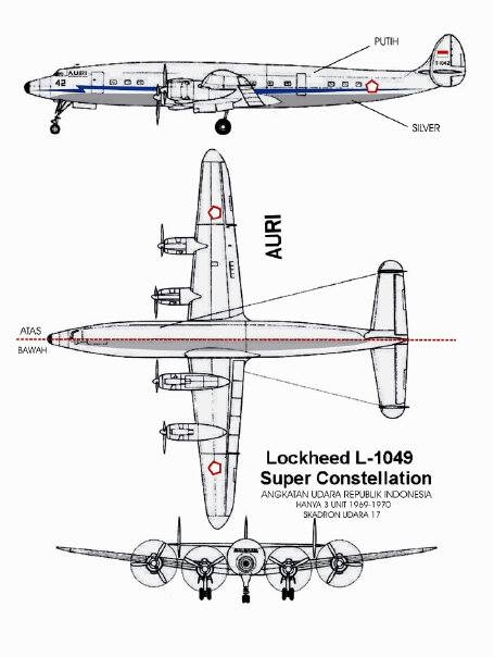 AIRPLANE SCALE MODELKIT: Lockheed L-1049H super connie