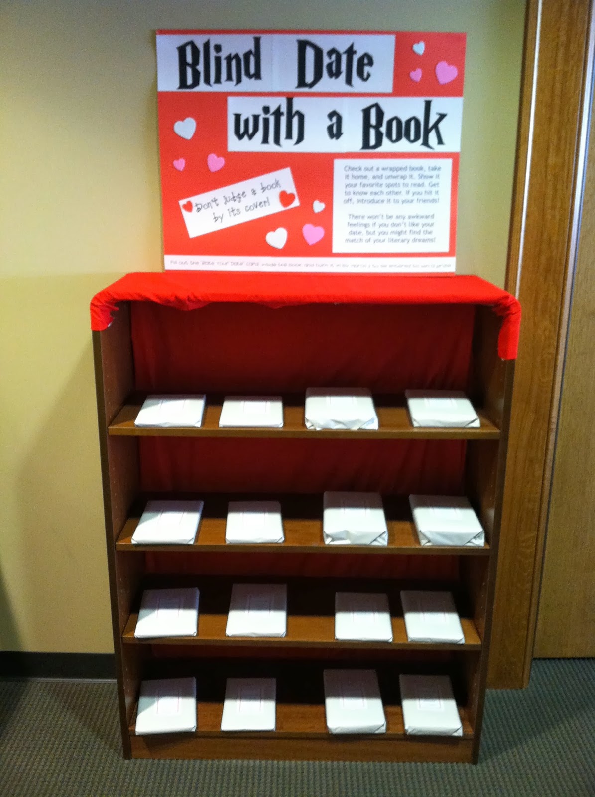 The Lion is a Bookworm: Display: Blind Date with a Book
