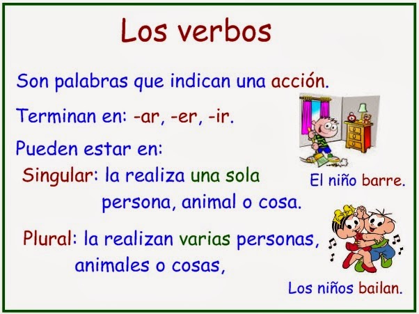 APRENDO ASÍ: LOS VERBOS