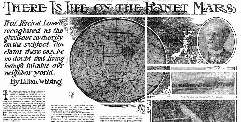 Yours in a White Wine Sauce!: Percival Lowell's Globe of Mars