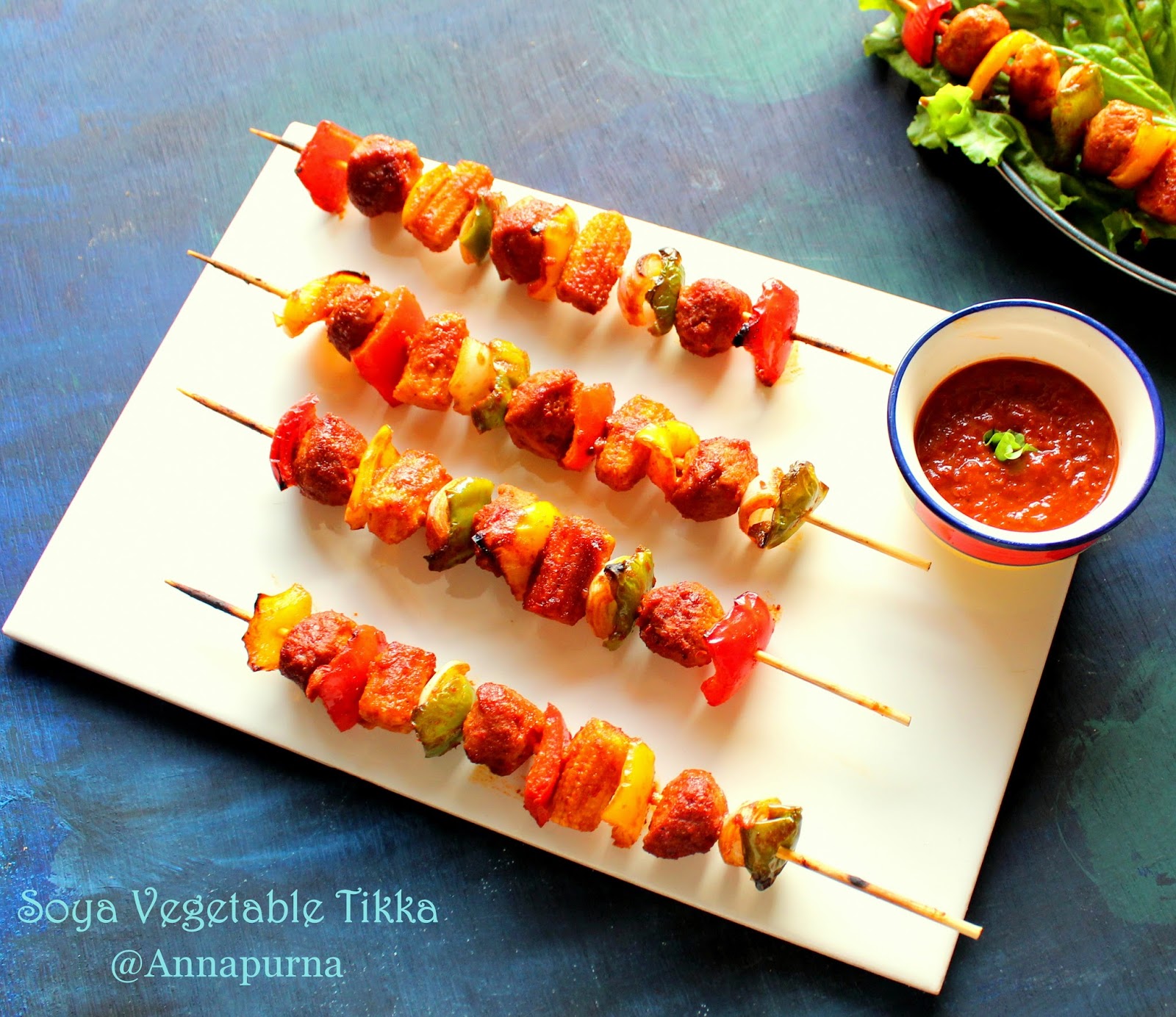 Annapurna: Soya Vegetable Tikka / Healthy Vegetarian Appetizer Recipe