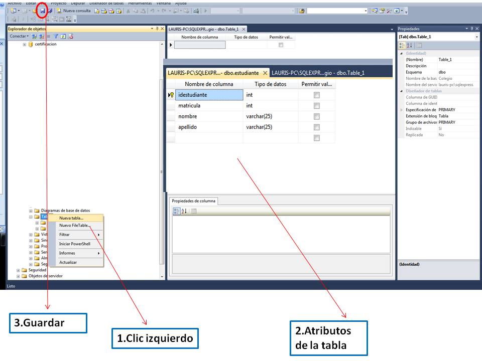 Crear base de datos en Sql Server ~ Informática para principiantes