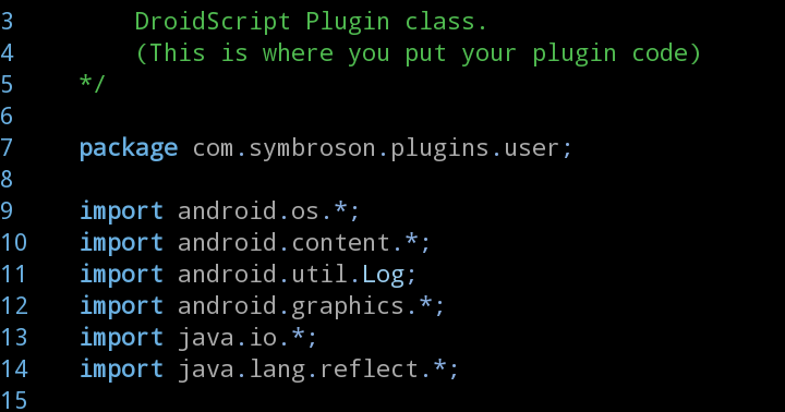Creating DroidScript Plugins on Mobile with AIDE