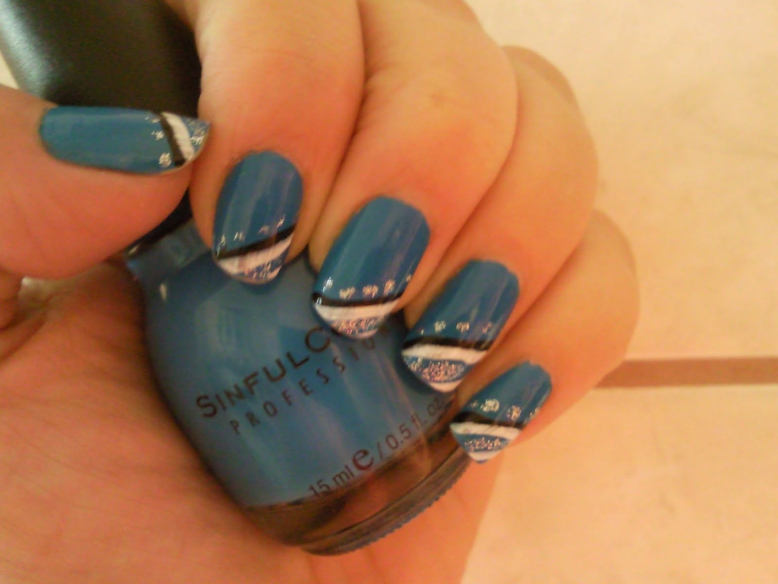 Sandy Nails: French Diagonal Nail Art