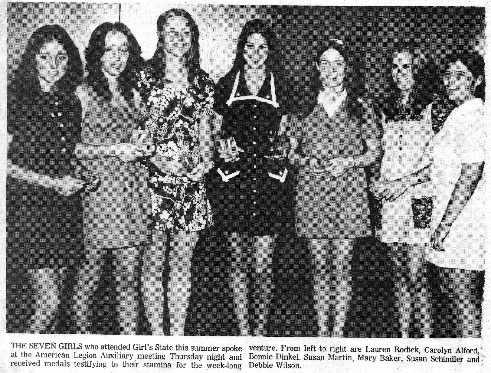 Tammany Family: Girl State Attendees 1970's